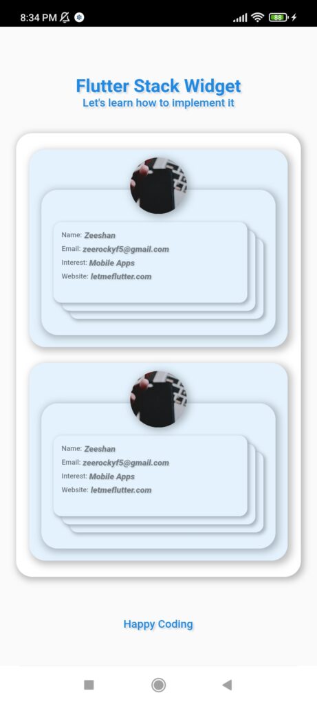 Flutter App Stack Widget Detailed Explanation With Example - Let Me Flutter