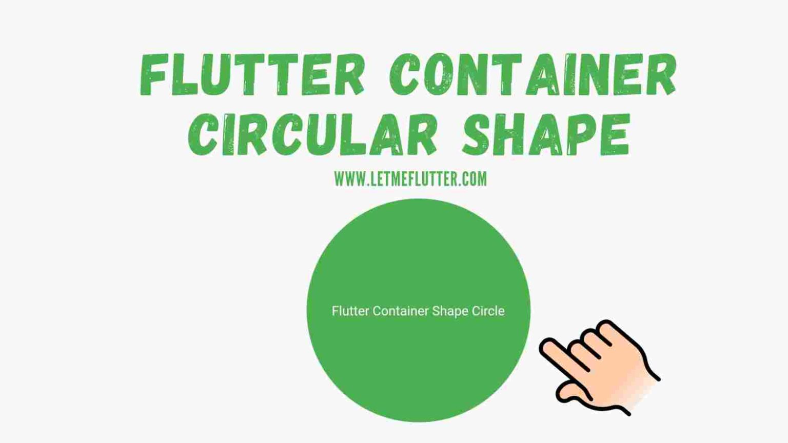 How To Easily Implement Flutter Container Shape Circle Let Me Flutter