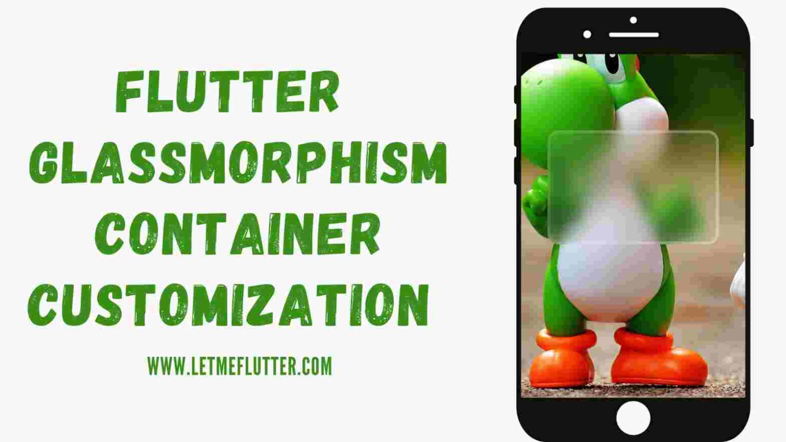 How To Easily Customize Flutter Glassmorphism Container - Let Me Flutter