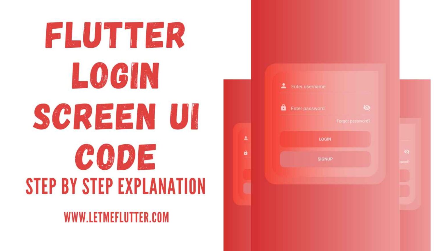 How To Design Beautiful Flutter Login Screen UI - Let Me Flutter