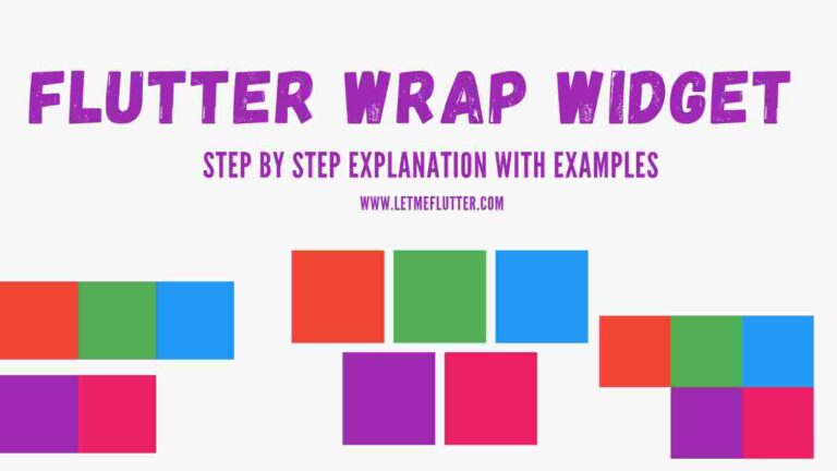 How To Easily Use Flutter Wrap Widget Flutter Example Code Let Me Flutter