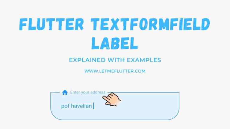 How To Customize Flutter Textformfield Label - Easy Flutter Code ...