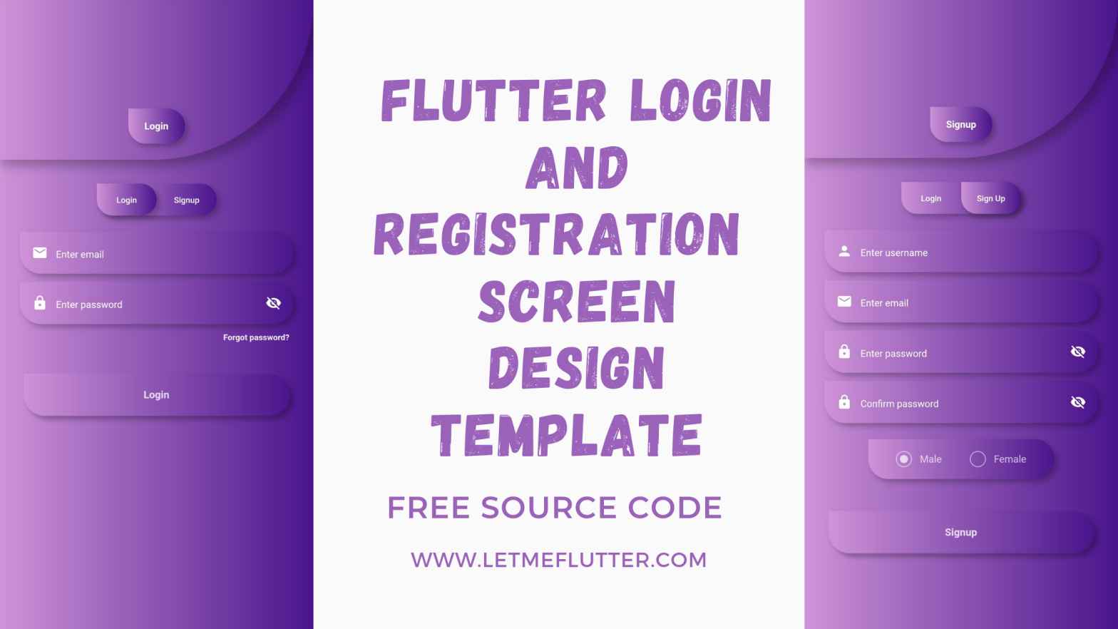 Flutter Login Screen Source Code Archives - Let Me Flutter