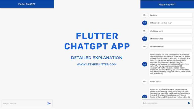 How To Build Flutter ChatGPT App [Free Source Code] - Let Me Flutter
